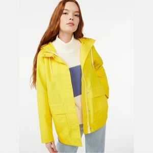 Free Assembly | Jackets & Coats | Free Assembly Anorak Yellow Rain Coat ...